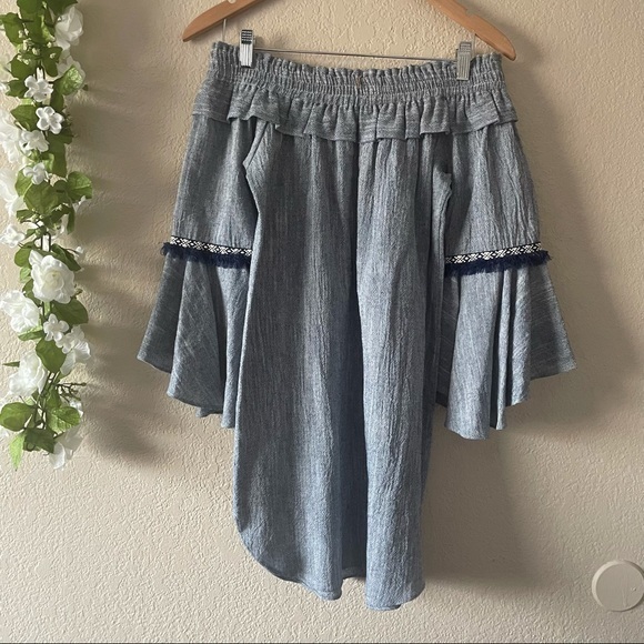 Misa Los Angeles | Dresses | Nwot Misa Vanessa Blue Cotton Chambray ...